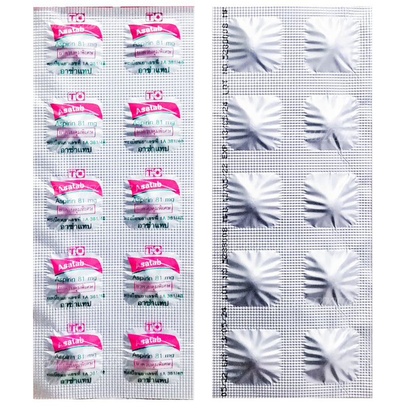 ASATAB 81MG 100x10'S