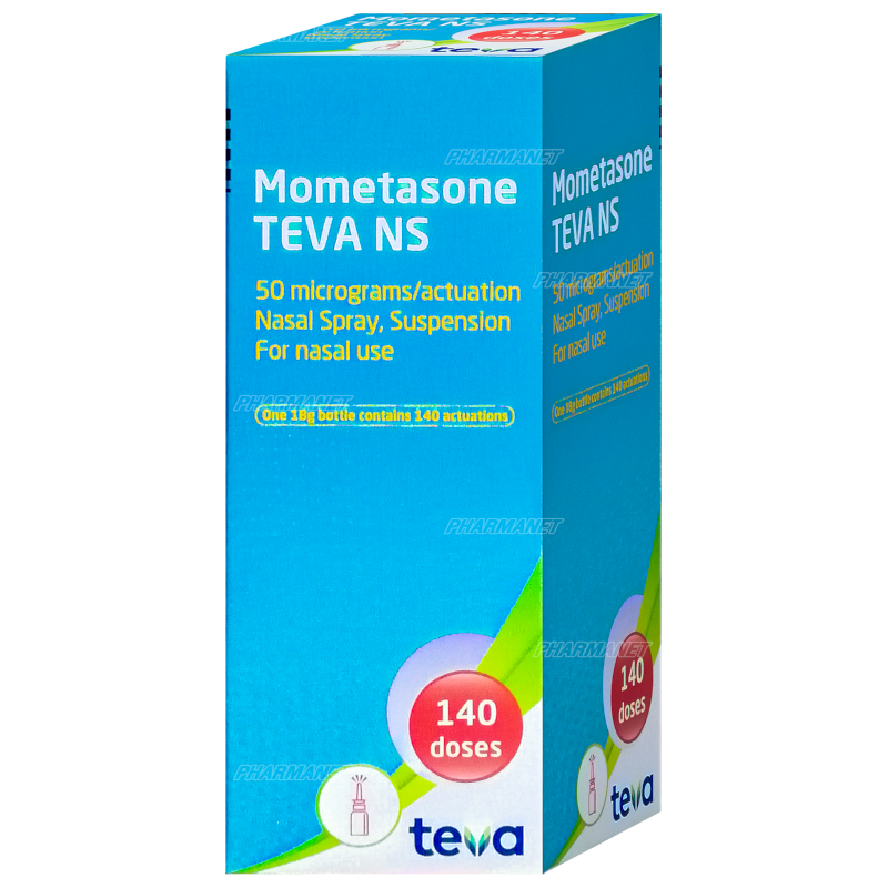 MOMETASONE TEVA NS SUSPENSION 50MCG/DOSE 140 DOSES